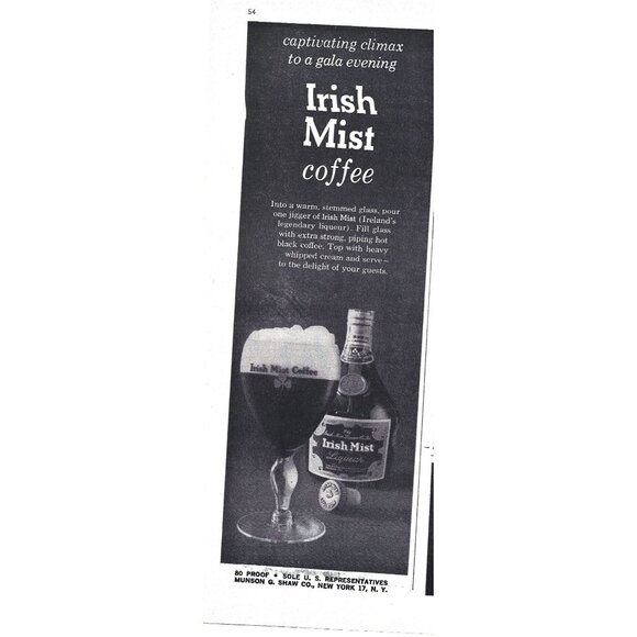Munson G. Shaw Co. | Art | Vintage Irish Mist Coffee Liqueur ...